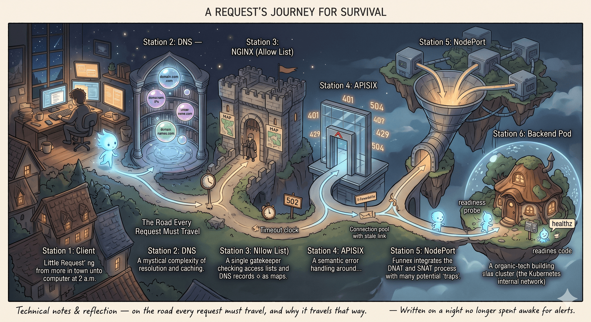 An HTTP Request's Journey: Debugging nginx, APISIX & K8s | Manul X